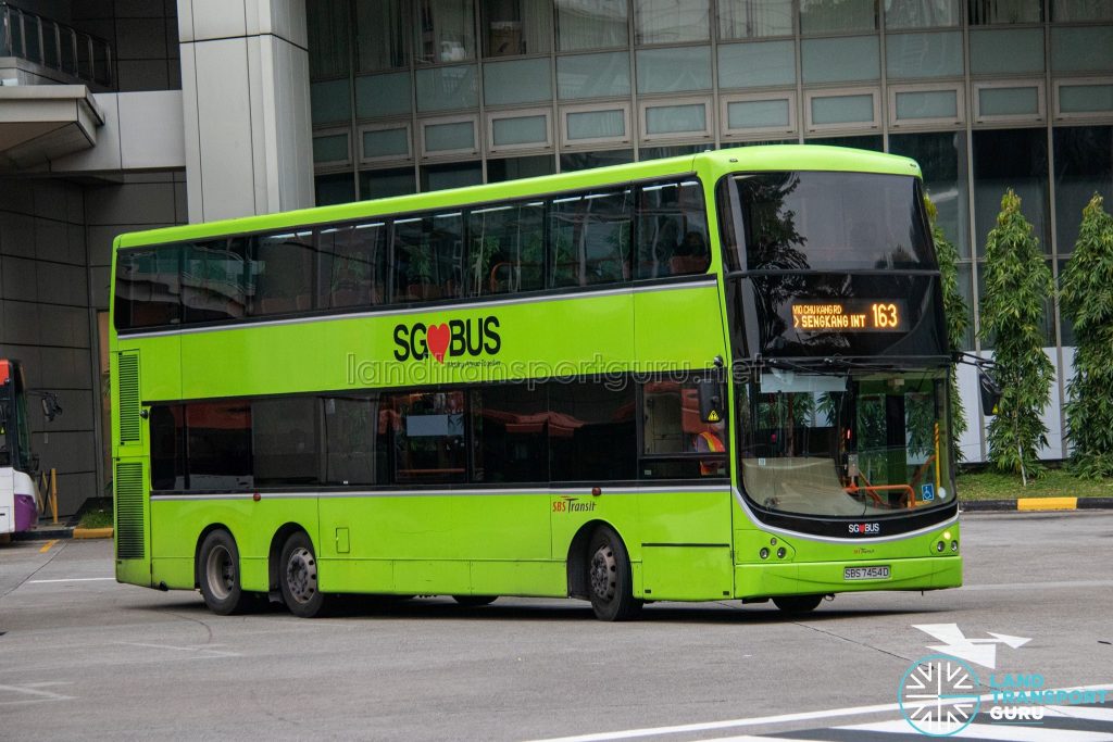 Bus 163 SBS Transit Volvo B9TL CDGE SBS7454D Land Transport Guru Bus 163 SBS Transit Volvo B9TL CDGE SBS7454D Land Transport Guru