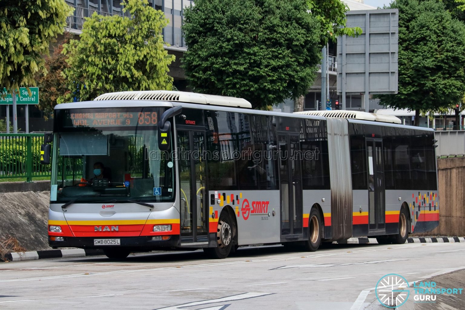 Bus 858 – SMRT Buses MAN A24 (SMB8025L) | Land Transport Guru