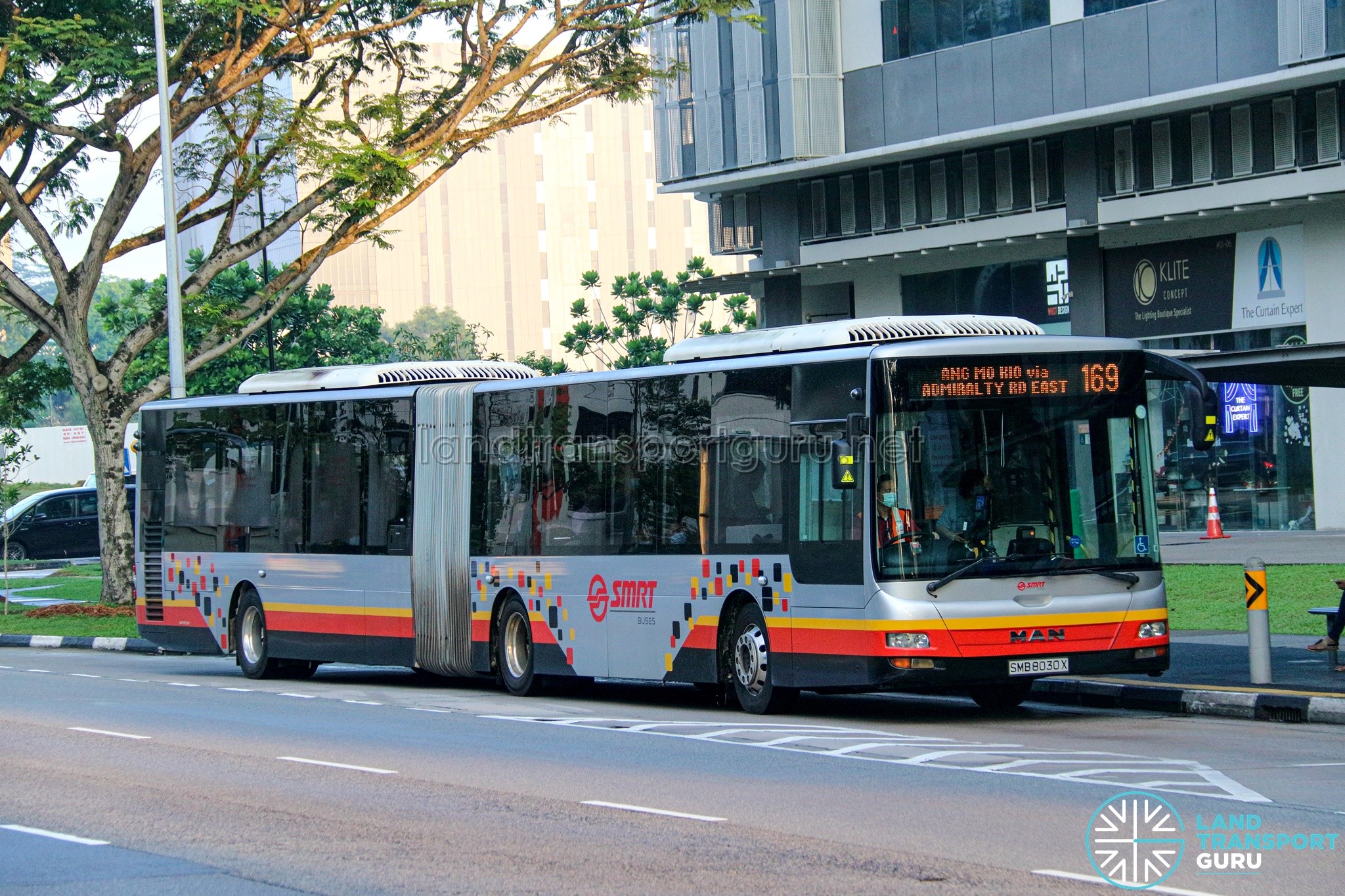 Bus 169 SMRT Buses MAN A24 SMB8030X Land Transport Guru Bus 169 SMRT Buses MAN A24 SMB8030X Land Transport Guru