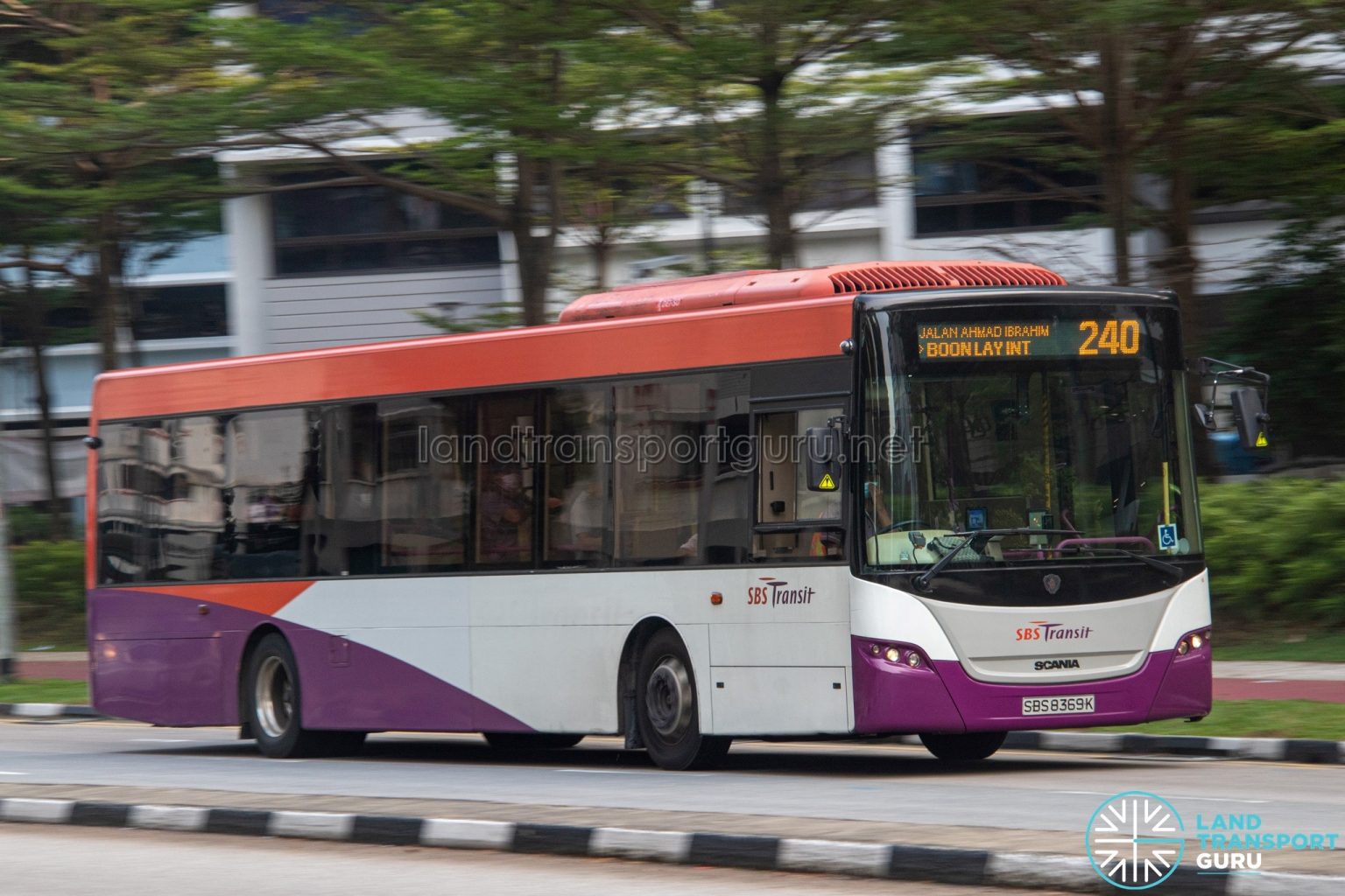 Bus 240 – SBS Transit Scania K230UB Euro IV (SBS8369K) | Land Transport Guru
