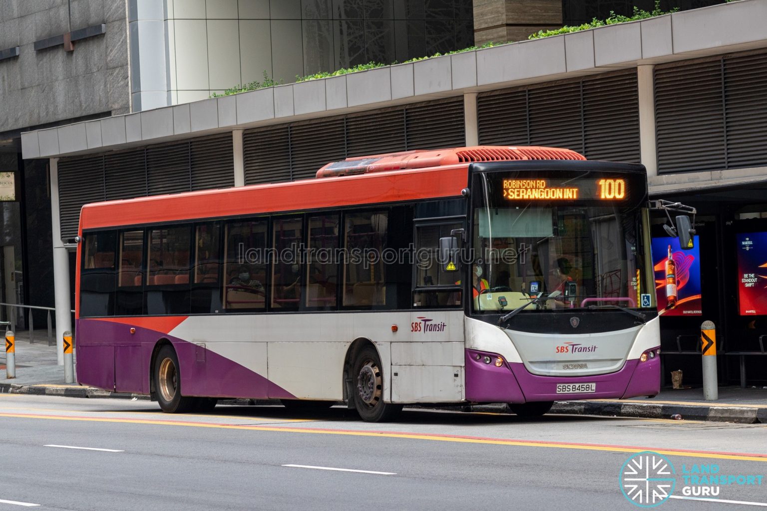 Bus 100 – SBS Transit Scania K230UB Euro IV (SBS8458L) | Land Transport ...