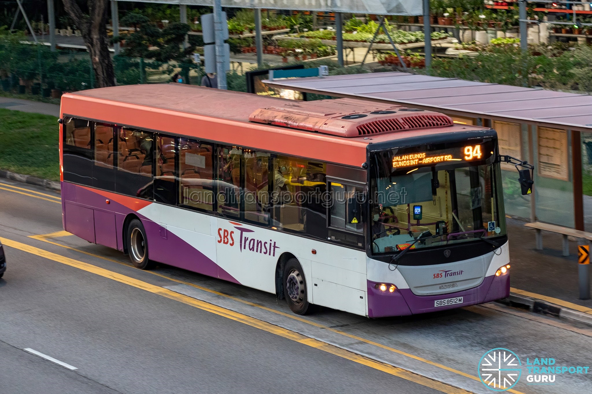 Bus 94 SBS Transit Scania K230UB Euro IV SBS8512M Land Transport Guru