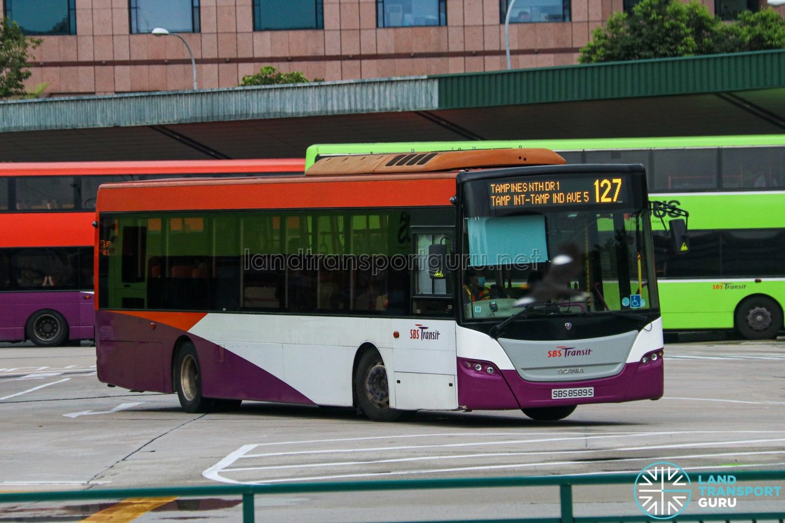 Bus 127 – SBS Transit Scania K230UB Euro V (SBS8589S) | Land Transport Guru