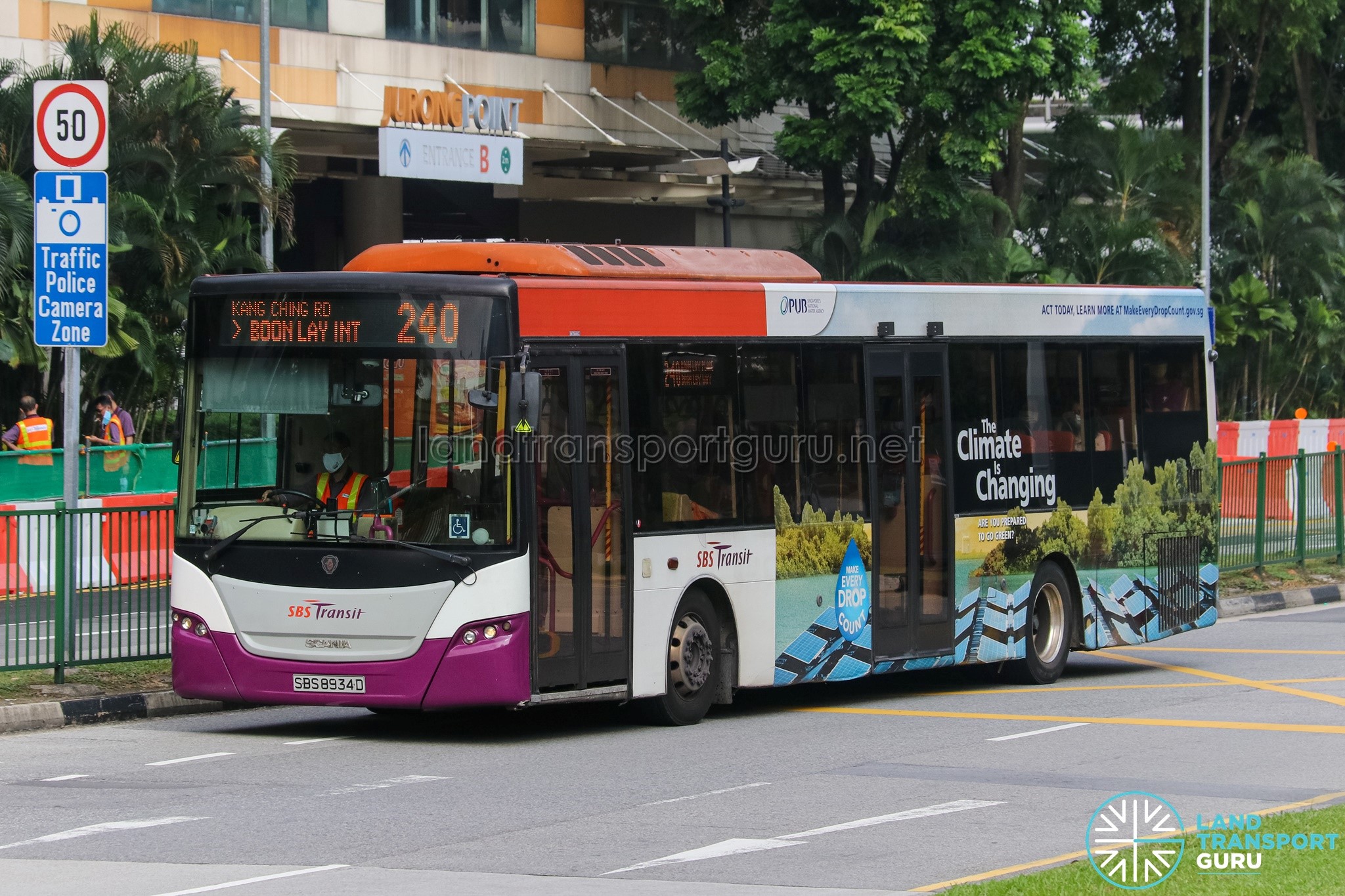 Bus 240 SBS Transit Scania K230UB Euro V SBS8934D Land Transport Guru Bus 240 SBS Transit Scania K230UB Euro V SBS8934D Land Transport Guru