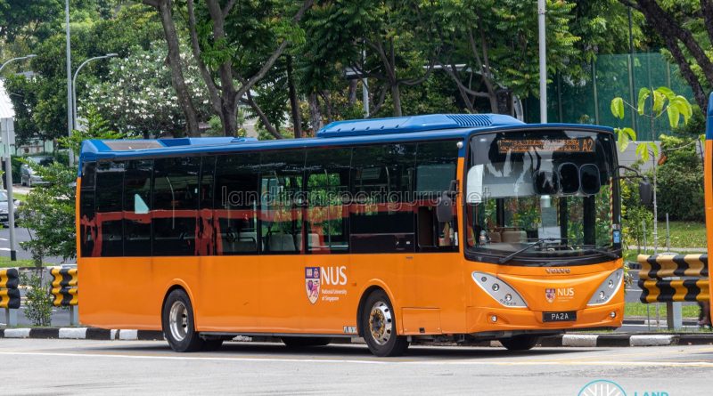 NUS Internal Shuttle Bus A2 | Land Transport Guru