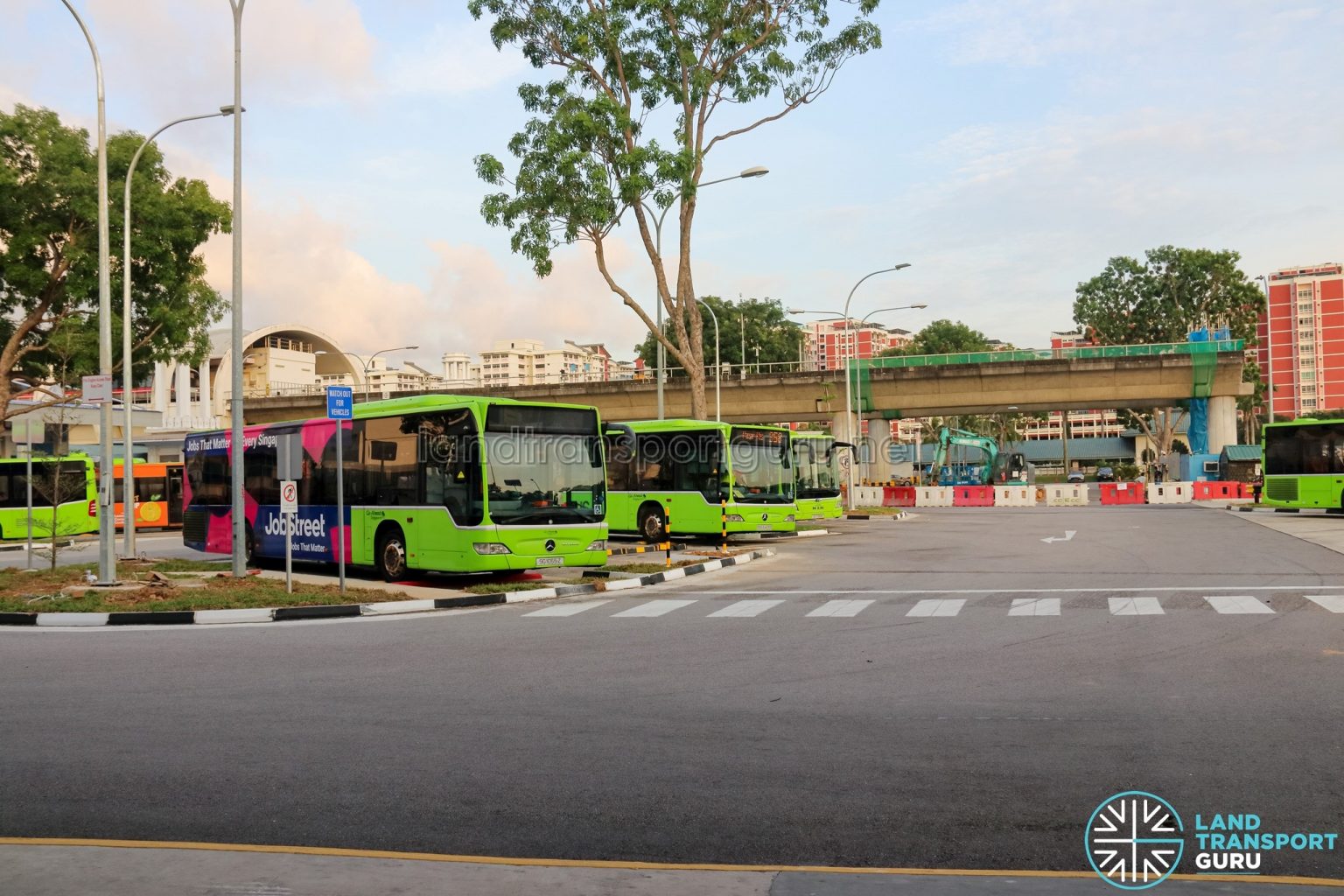Pasir Ris Bus Interchange (Jul 2021) – Bus Park for Sawtooth Berths ...