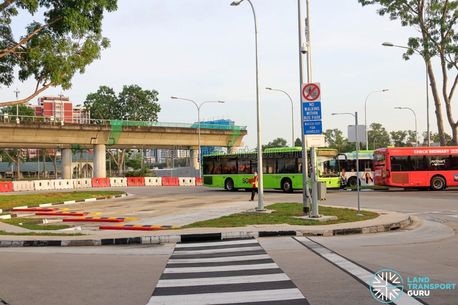 Pasir Ris Bus Interchange (Jul 2021) – Bus Park for Sawtooth Berths ...