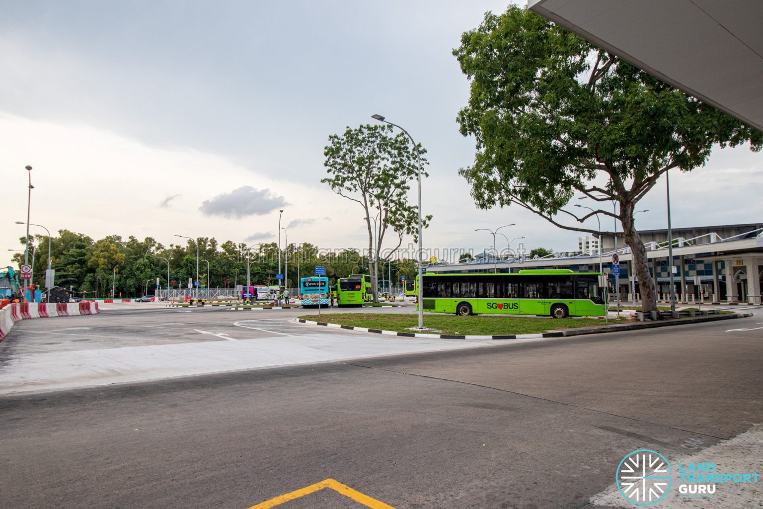 Pasir Ris Bus Interchange (Jul 2021) – Bus Park for Sawtooth Berths ...