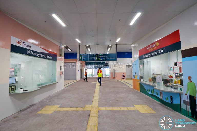 Pasir Ris Bus Interchange (Jul 2021) – Passenger Service Offices | Land ...