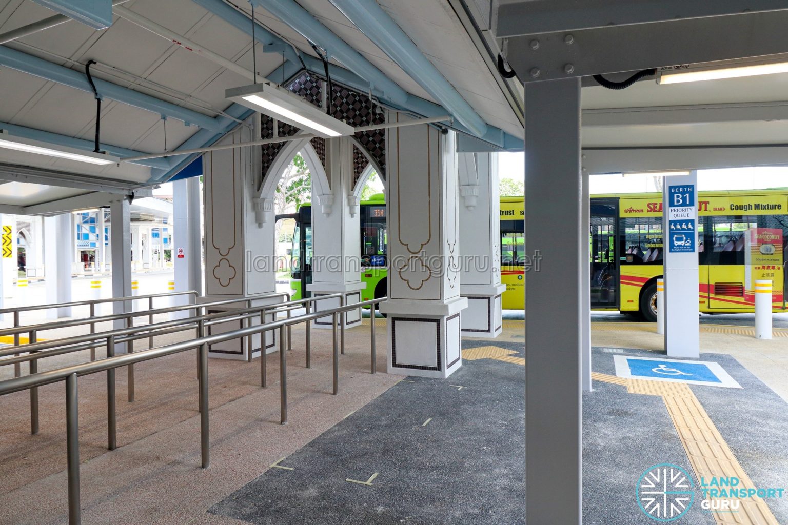 Pasir Ris Bus Interchange (June 2021) – Berth B3 under renovation ...