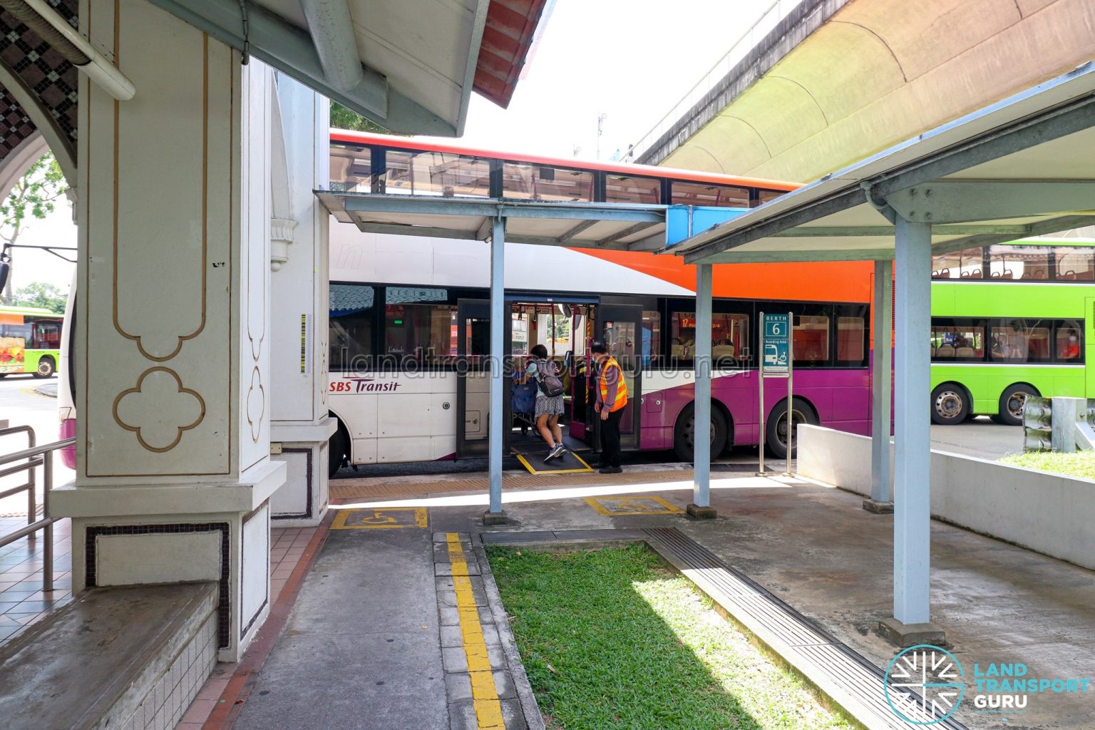 Pasir Ris Bus Interchange (June 2021) – Berth B6 Wheelchair Boarding ...
