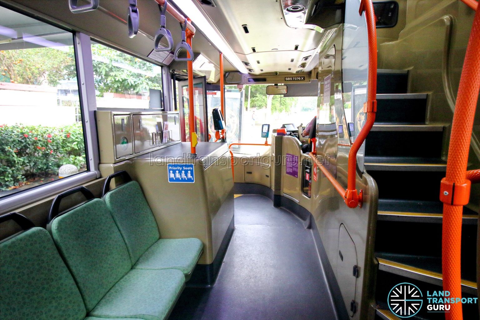 Volvo B9TL (CDGE) – Yellow Seats – Lower Deck front section | Land ...