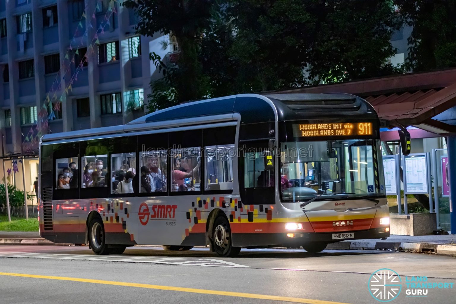 Bus 911 – SMRT Buses MAN A22 (SMB1612M) | Land Transport Guru