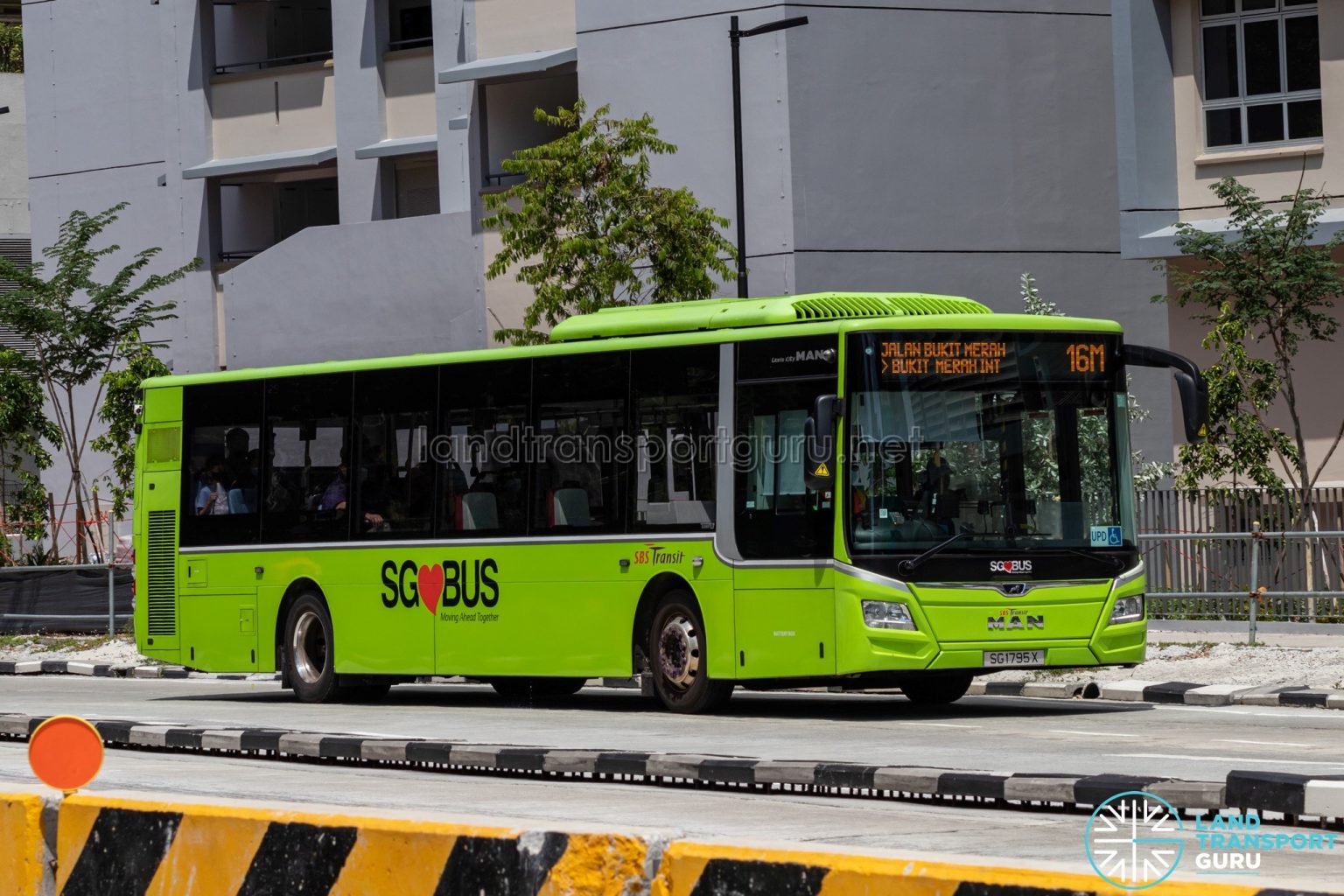 Bus 16M – SBS Transit MAN A22 Euro 6 (SG1795X) | Land Transport Guru