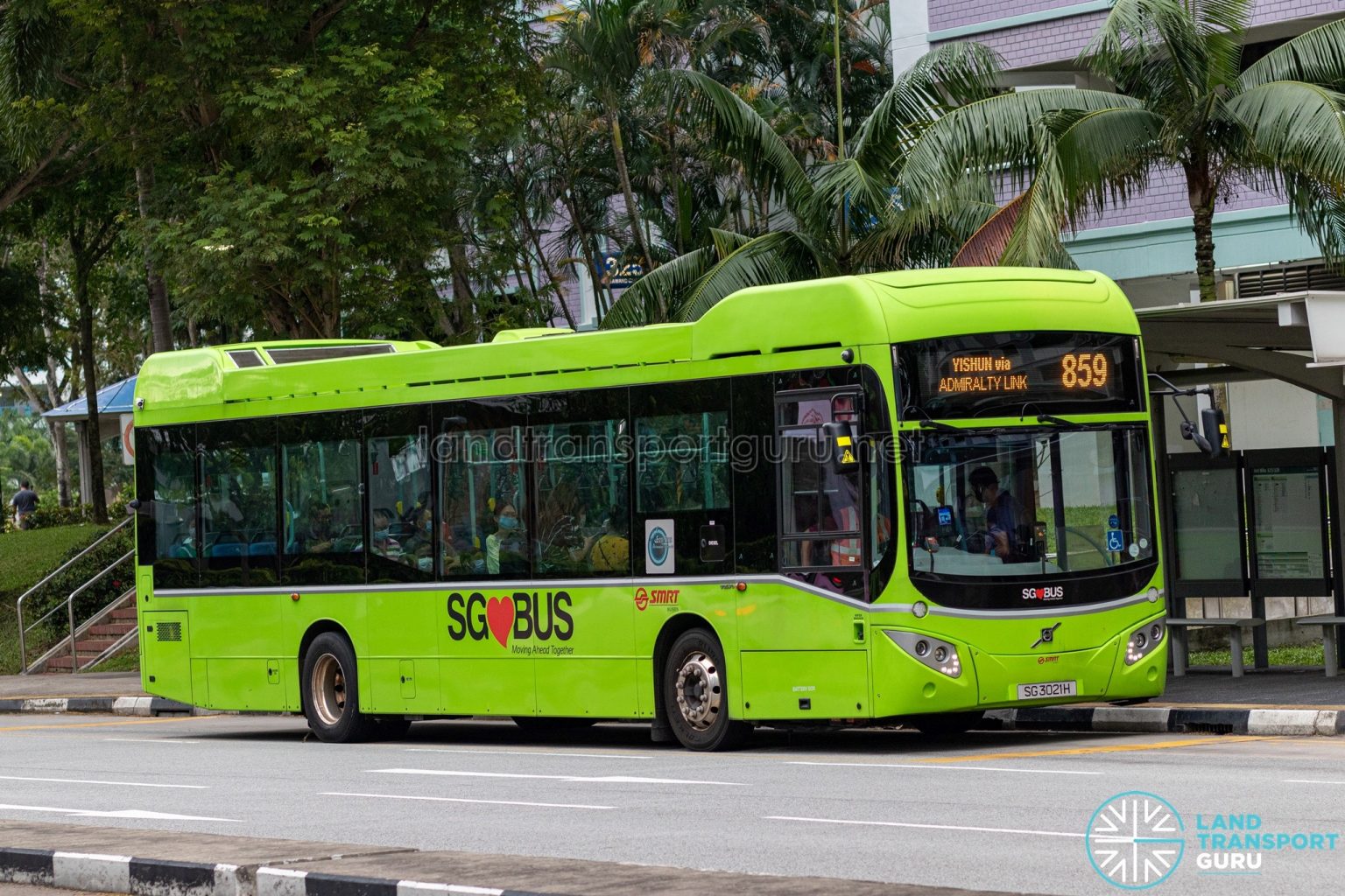 Bus 859 – SMRT Buses Volvo B5LH (SG3021H) | Land Transport Guru