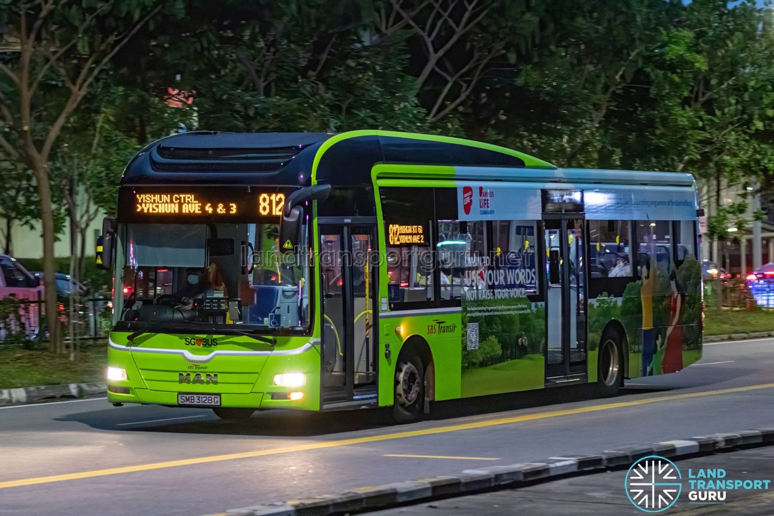 Bus 812 – SBS Transit MAN A22 (SMB3128G) | Land Transport Guru