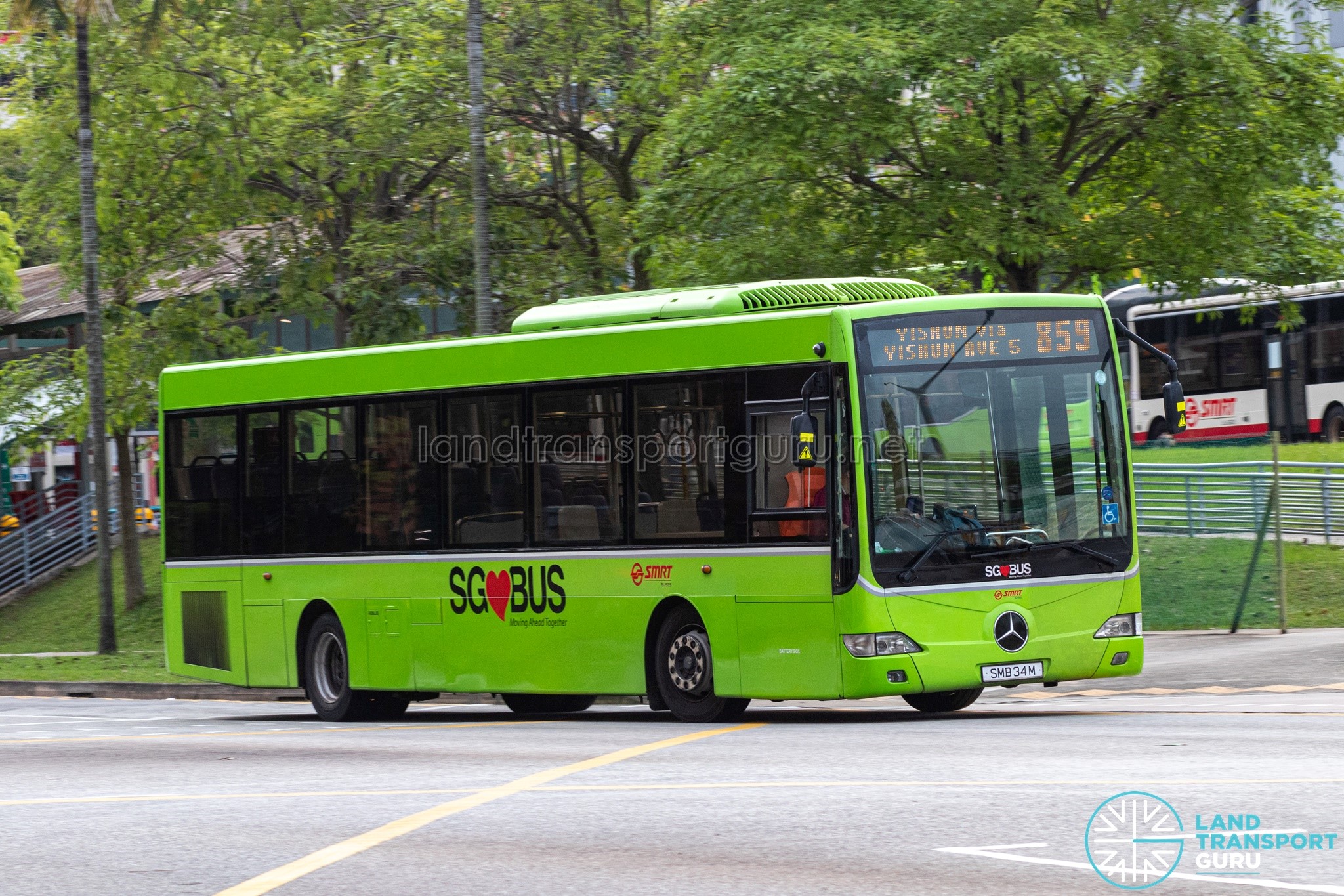 Bus 859 SMRT Buses Mercedes Benz OC500LE SMB34M Land Transport Guru Bus 859 SMRT Buses Mercedes Benz OC500LE SMB34M Land Transport Guru