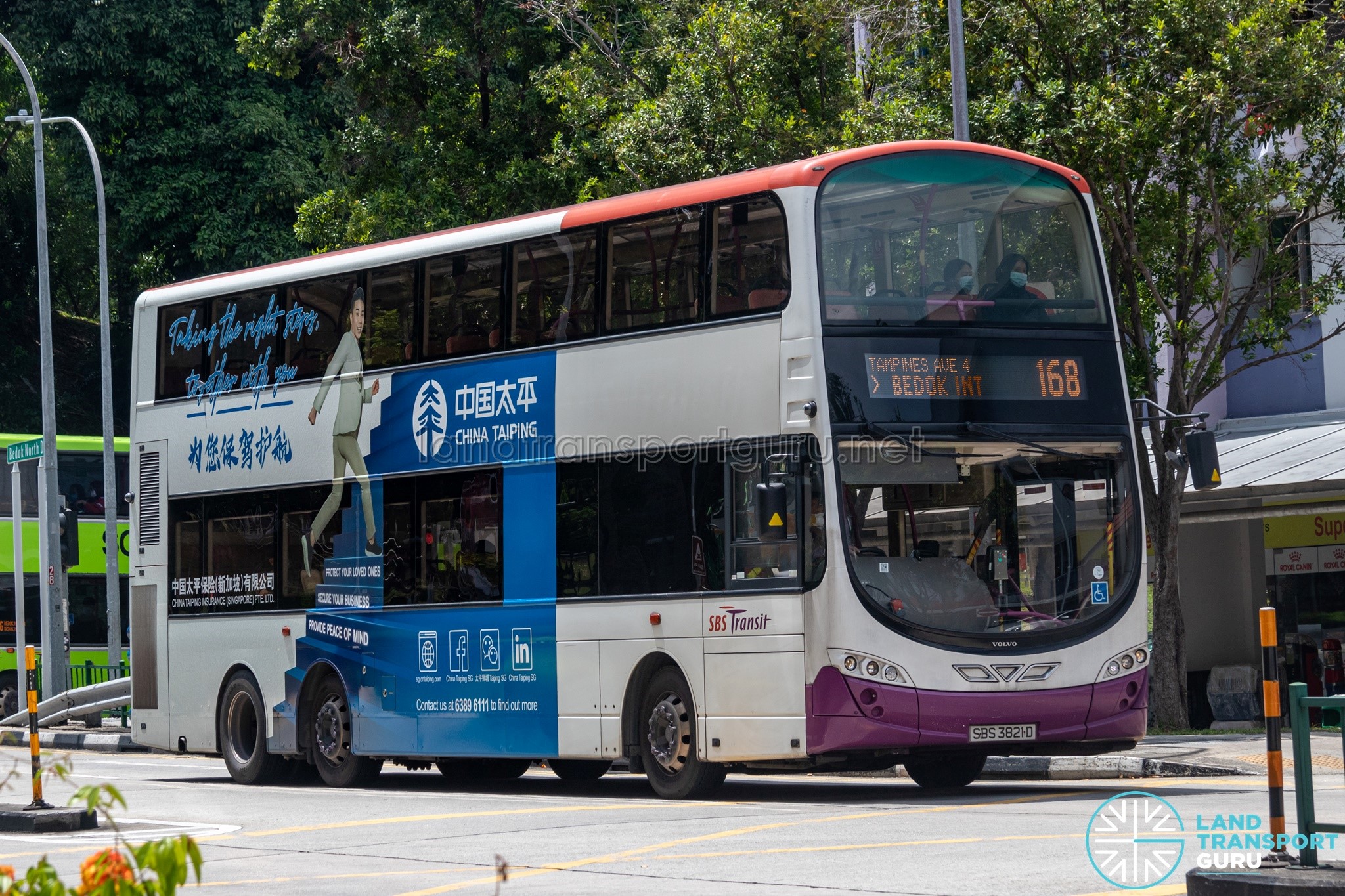 Bus 168 SBS Transit Volvo B9TL Wright SBS3821D Land Transport Guru Bus 168 SBS Transit Volvo B9TL Wright SBS3821D Land Transport Guru