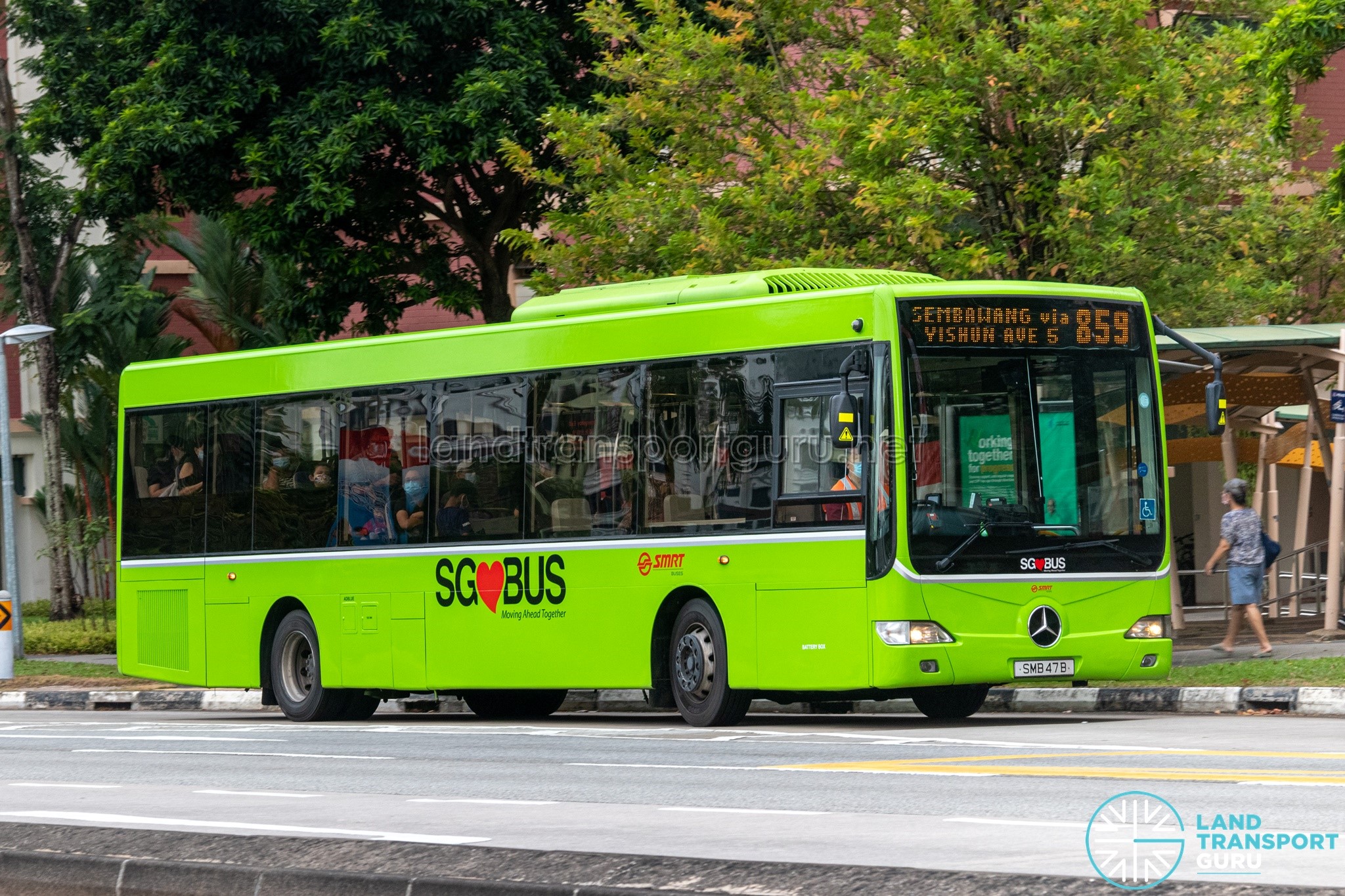 Bus 859 SMRT Buses Mercedes Benz OC500LE SMB47B Land Transport Guru Bus 859 SMRT Buses Mercedes Benz OC500LE SMB47B Land Transport Guru