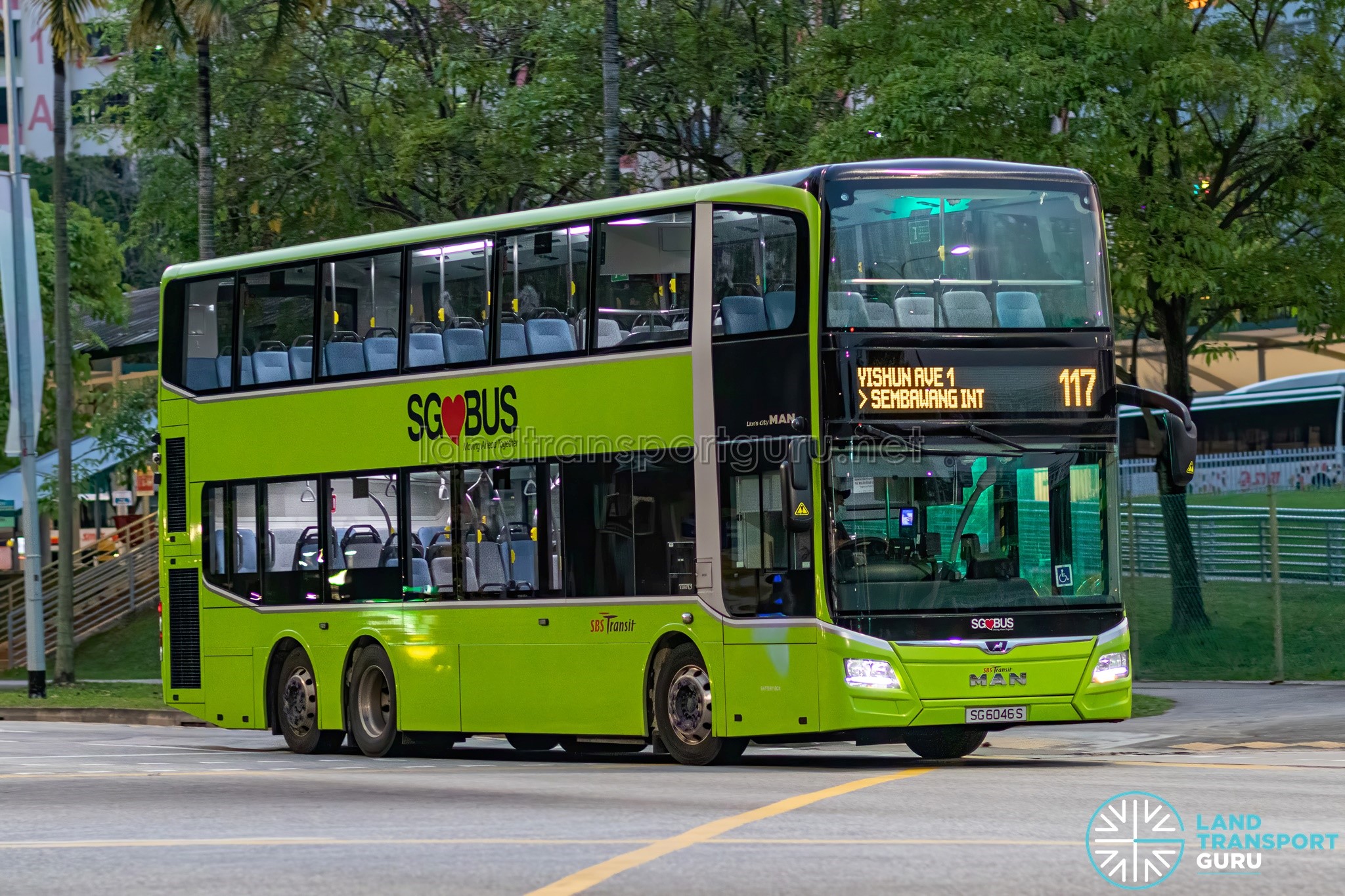Bus 117 SBS Transit MAN A95 Euro 6 SG6046S Land Transport Guru Bus 117 SBS Transit MAN A95 Euro 6 SG6046S Land Transport Guru