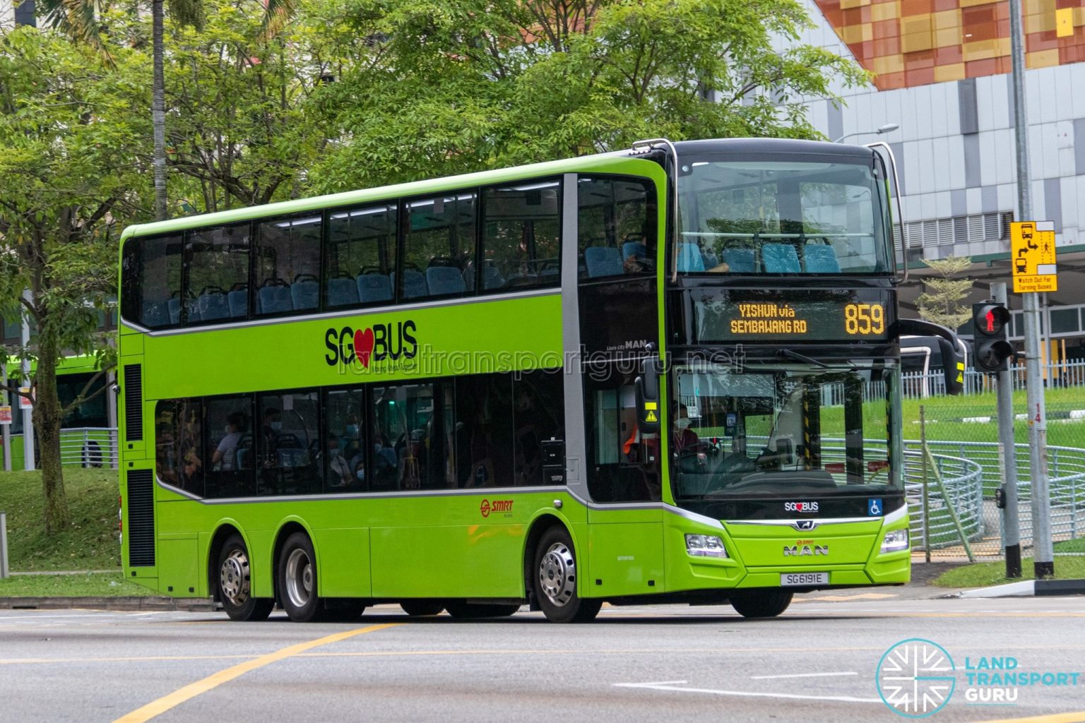 Bus 859 – SMRT Buses MAN A95 Euro 6 (SG6191E) | Land Transport Guru