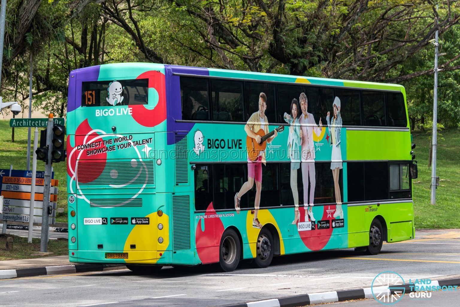 Bus 151 – SBS Transit Volvo B9TL CDGE (SBS7333U) [Rear] (Bigo Live ...