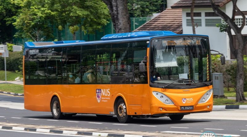 NUS Internal Shuttle Bus A1 | Land Transport Guru