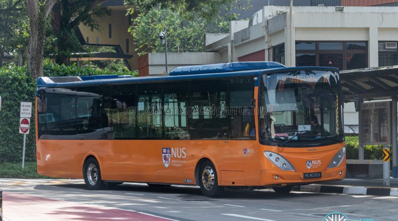 NUS Internal Shuttle Bus K | Land Transport Guru