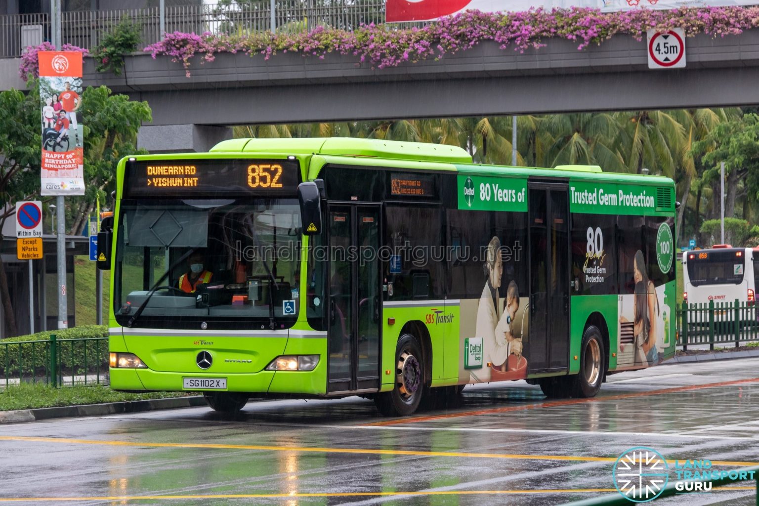 Bus 852 – SBS Transit Mercedes-Benz Citaro (SG1102X) | Land Transport Guru