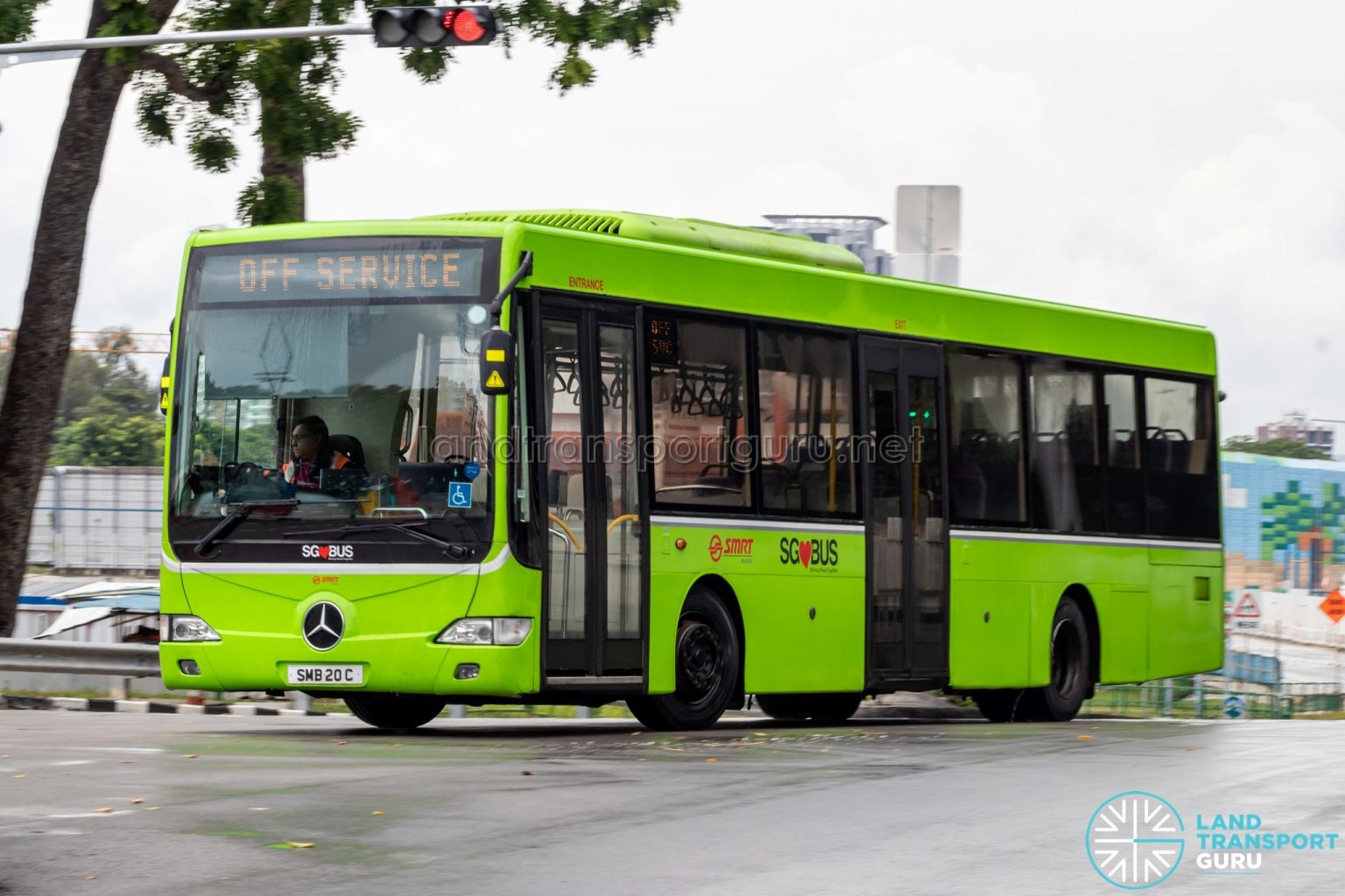 Off Service – SMRT Buses Mercedes-Benz OC500LE (SMB20C) | Land ...