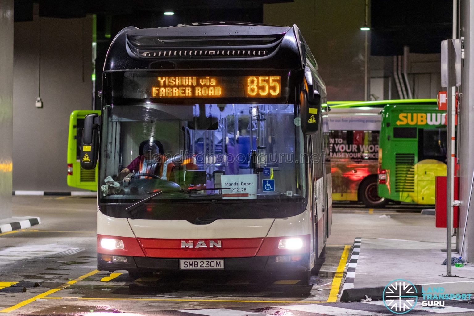 Bus 855 – SMRT Buses MAN A22 (SMB230M) | Land Transport Guru