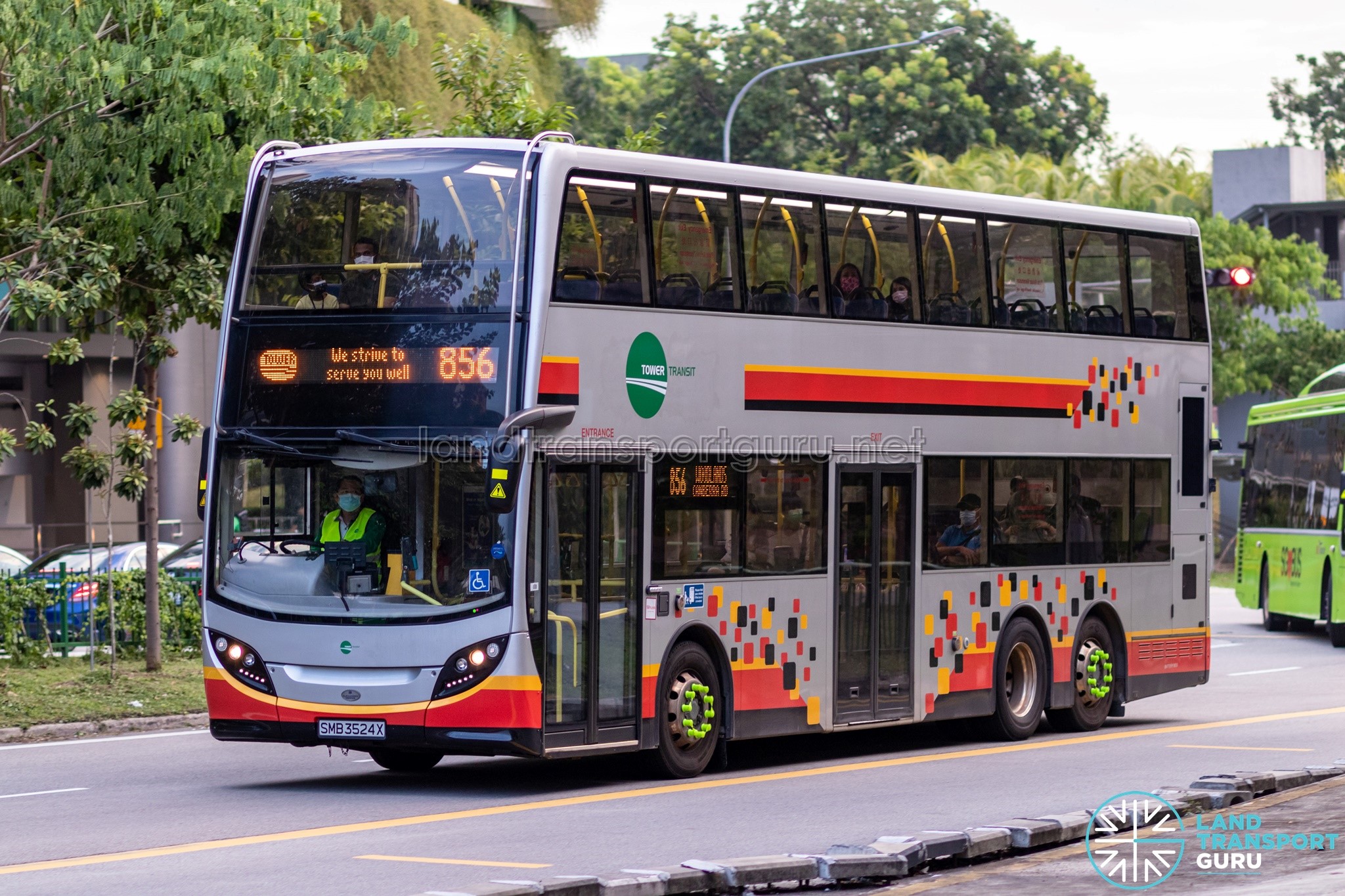 Bus 856 Tower Transit Alexander Dennis Enviro500 SMB3524X Land