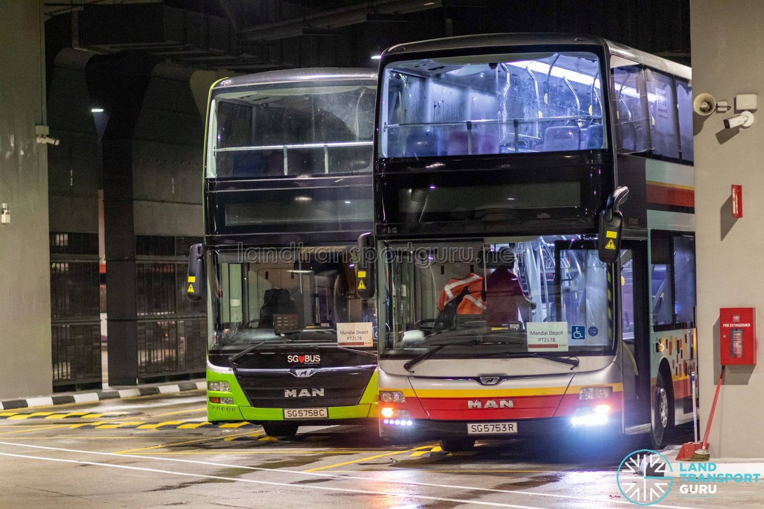 Mandai Depot PT217B – SMRT Buses MAN A95 (SG5758C & SG5753R) | Land ...