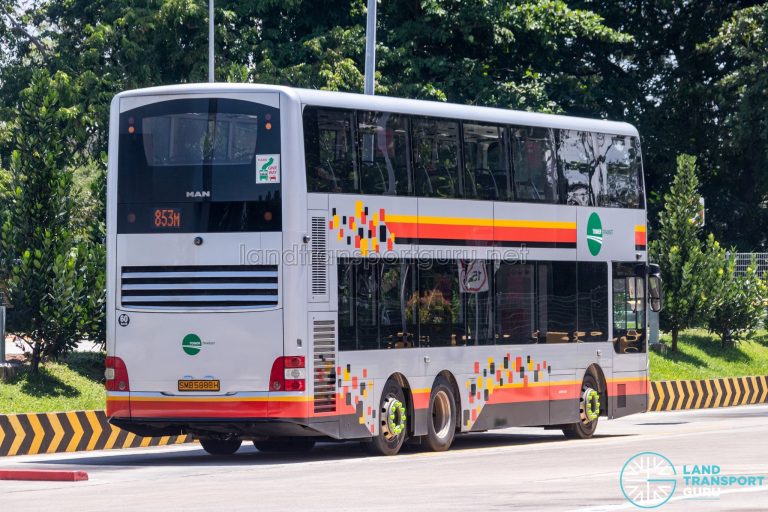 Bus 853M – Tower Transit MAN A95 (SMB5888H) – rear | Land Transport Guru