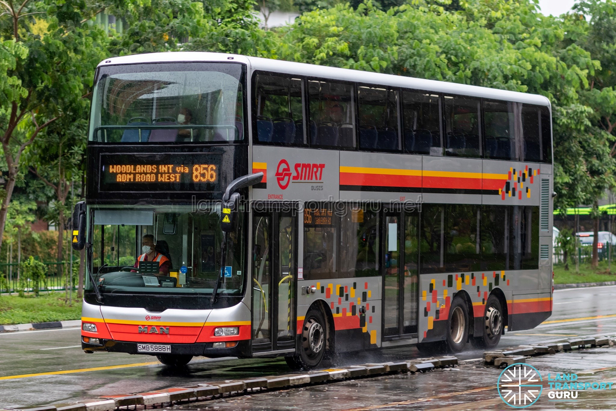 Bus 856 SMRT Buses MAN A95 SMB5888H Land Transport Guru