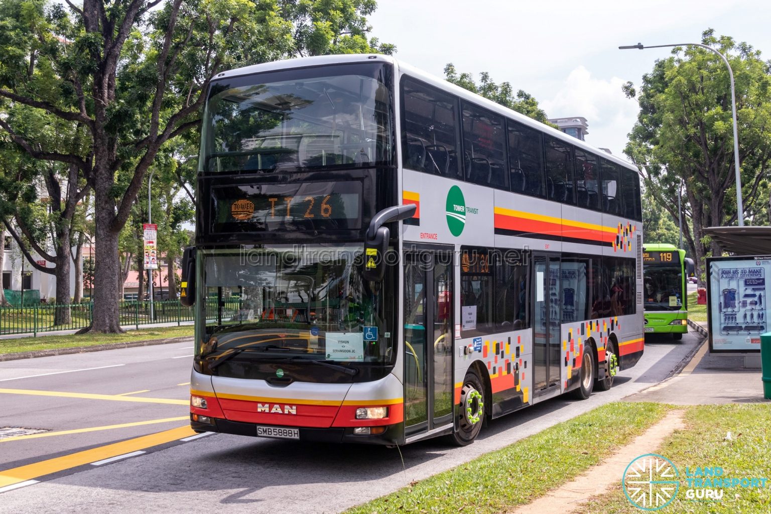 TT26 (Yishun Serangoon JC) – Tower Transit MAN A95 (SMB5888H) | Land Transport Guru