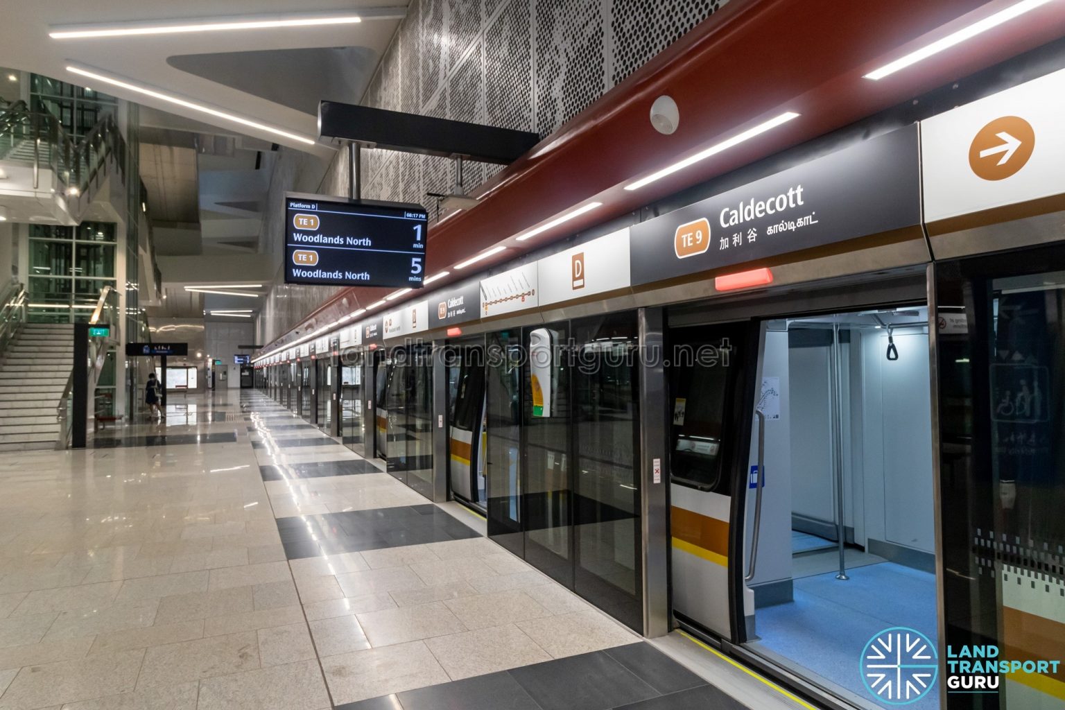 Caldecott MRT Station – TEL Platform D | Land Transport Guru