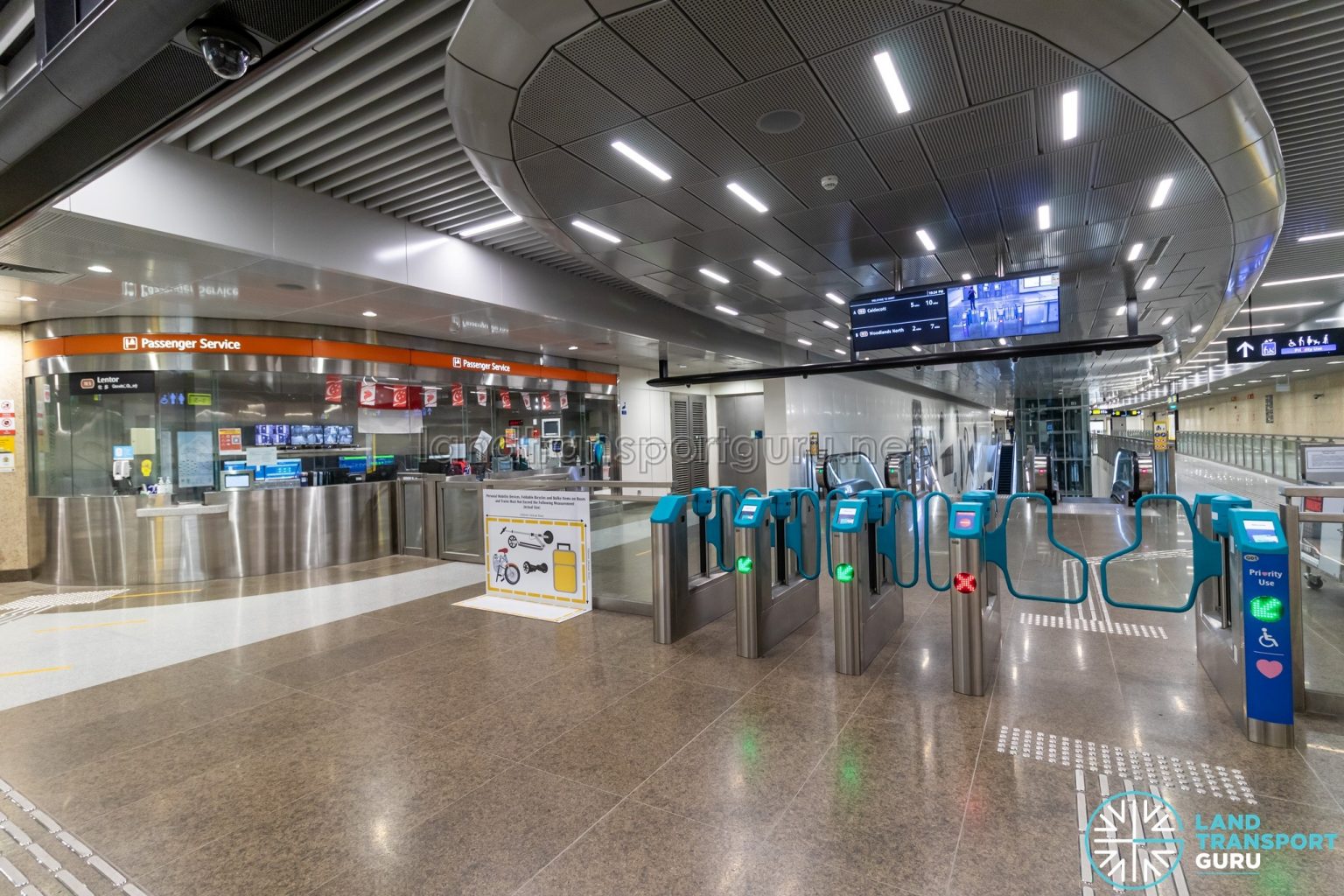 Lentor MRT Station – Passenger Service Centre / Faregates | Land ...