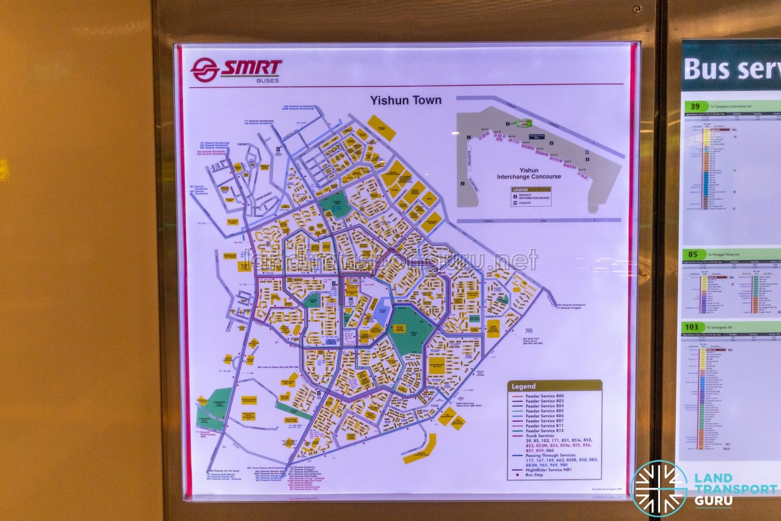 Yishun Integrated Transport Hub – SMRT Buses Yishun Town Map | Land ...