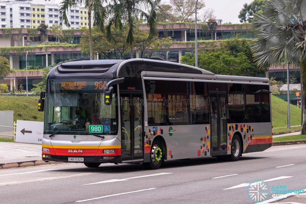 Bus 980 Tower Transit MAN A22 SMB1532K Land Transport Guru