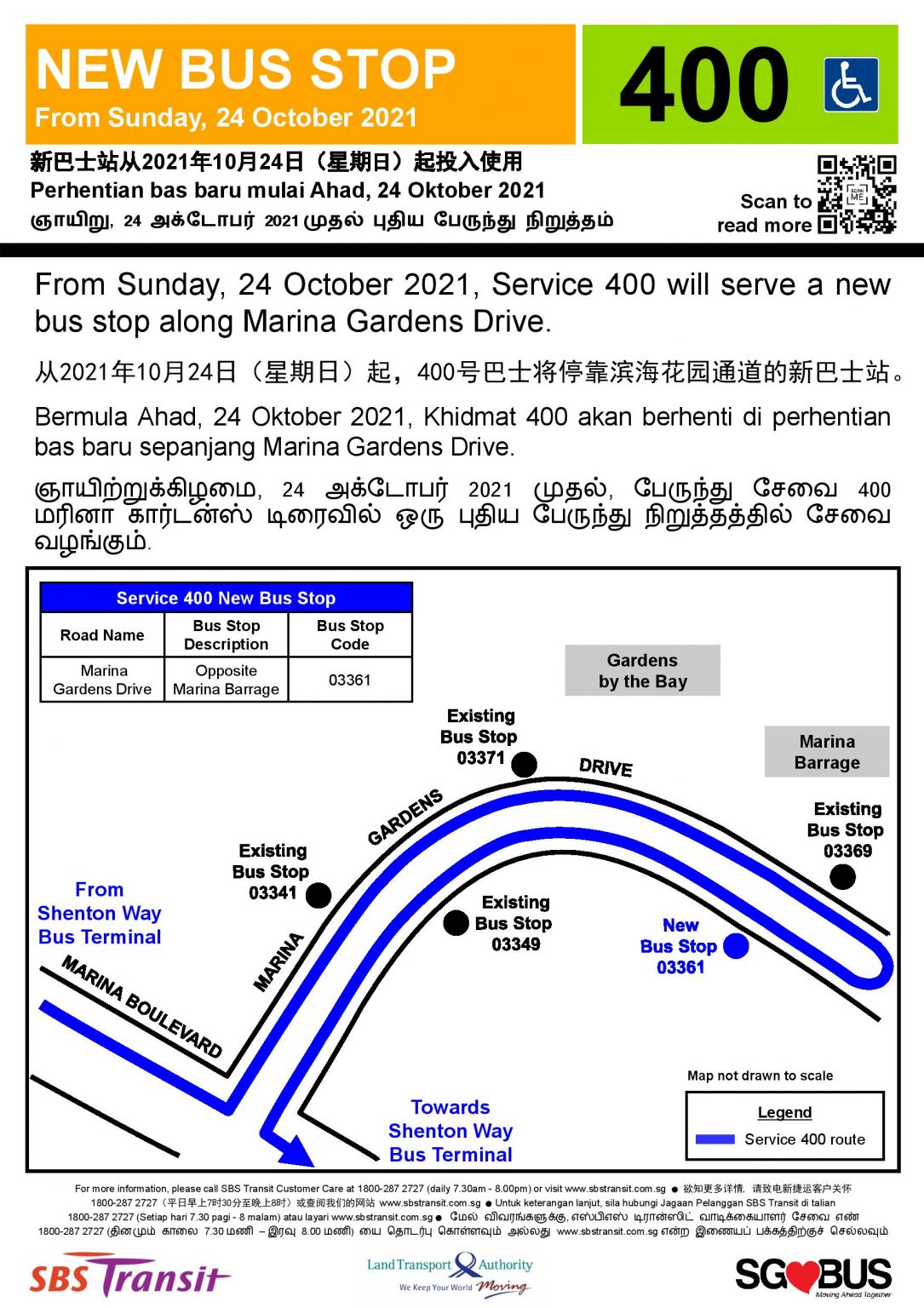 SBS Transit Bus Service 400 | Land Transport Guru