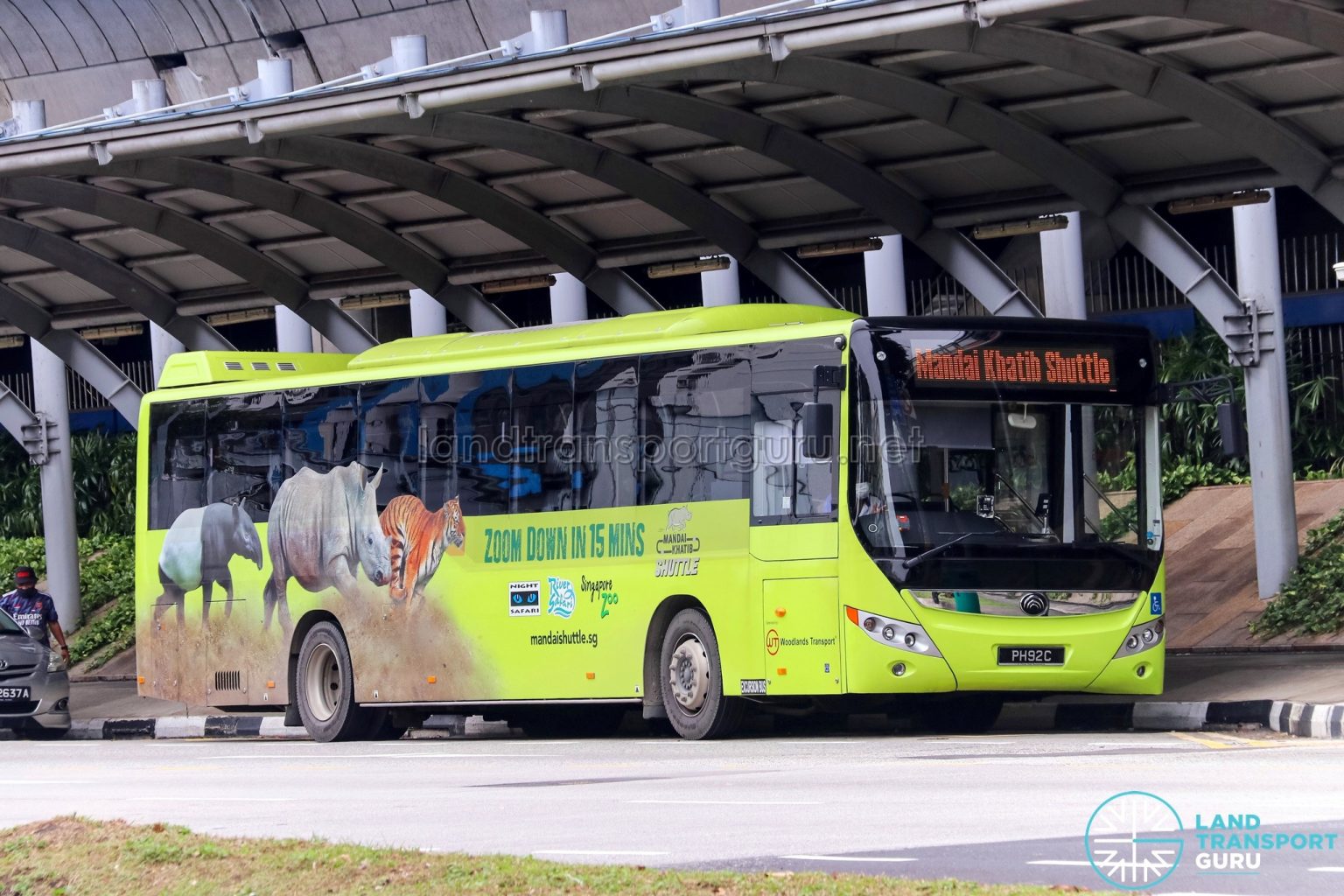 Mandai Khatib Shuttle – Woodlands Transport Yutong ZK6126HGA (PH92C ...