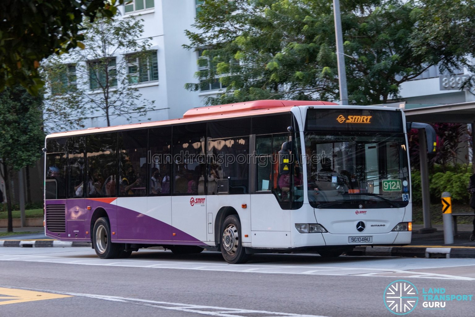 Bus 912A / SMRT Logo – SMRT Buses Mercedes-Benz Citaro (SG1048U) | Land ...