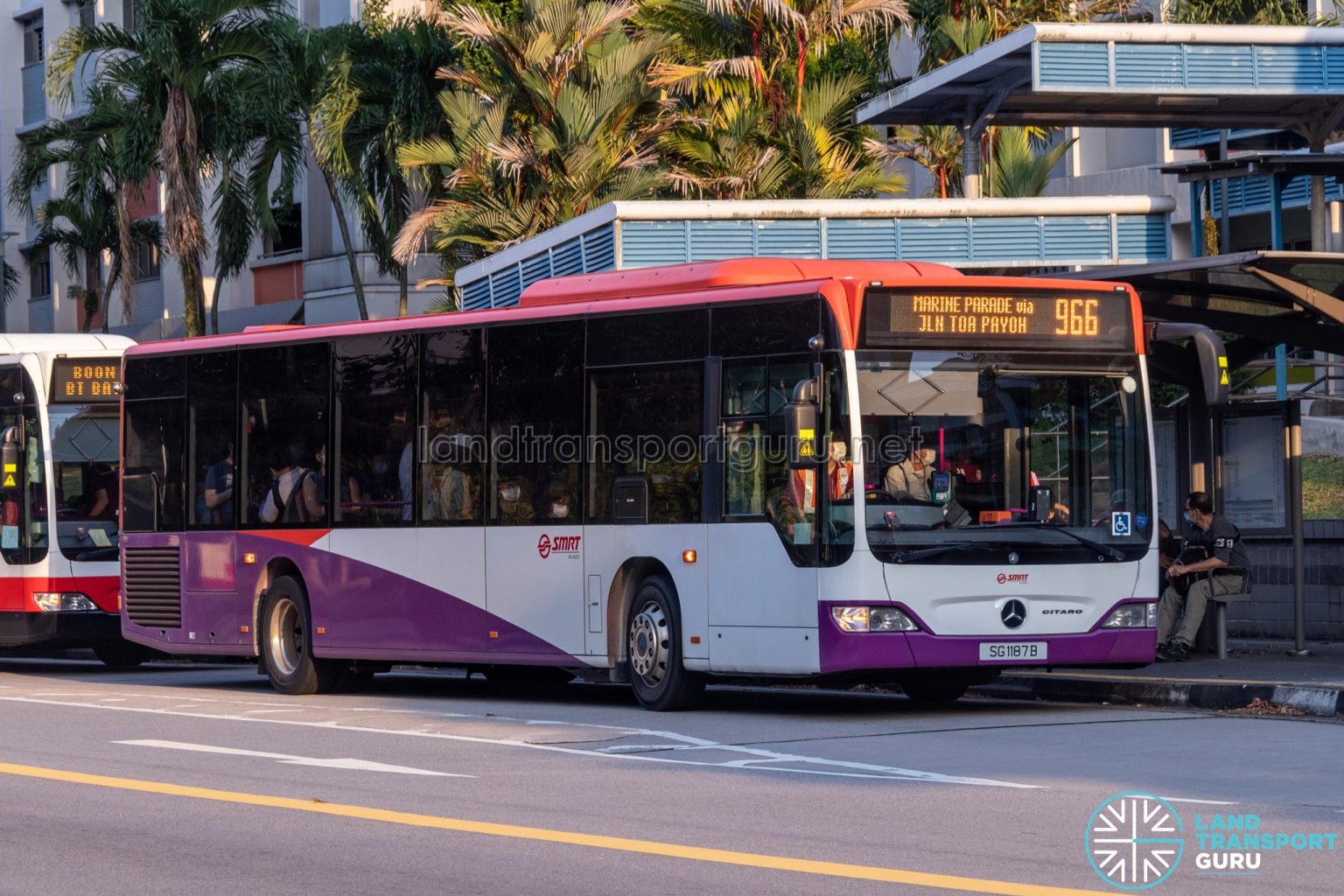 Bus 966 – SMRT Buses Mercedes-Benz Citaro (SG1187B) | Land Transport Guru