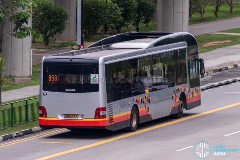 SMRT Buses MAN A22 (SMB1413X) [Rear] | Land Transport Guru