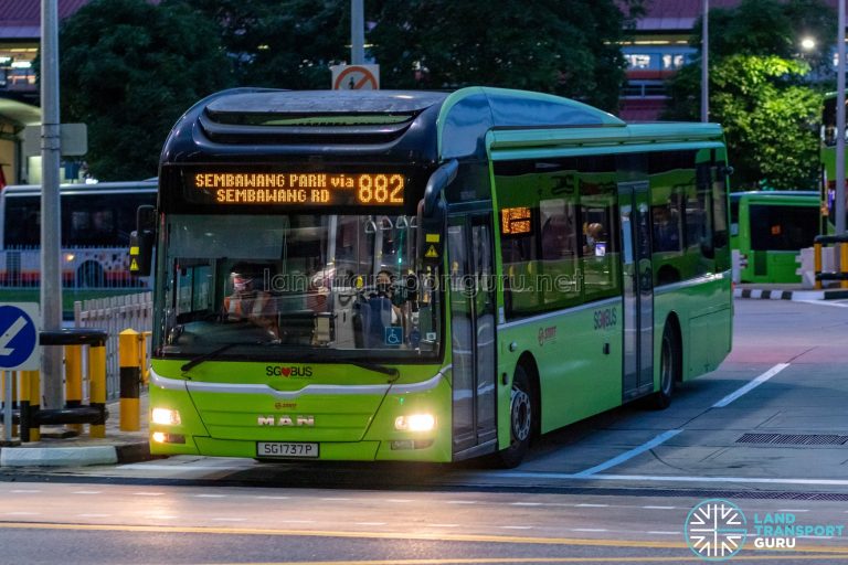 Bus 882 – SMRT Buses MAN A22 (SG1737P) | Land Transport Guru