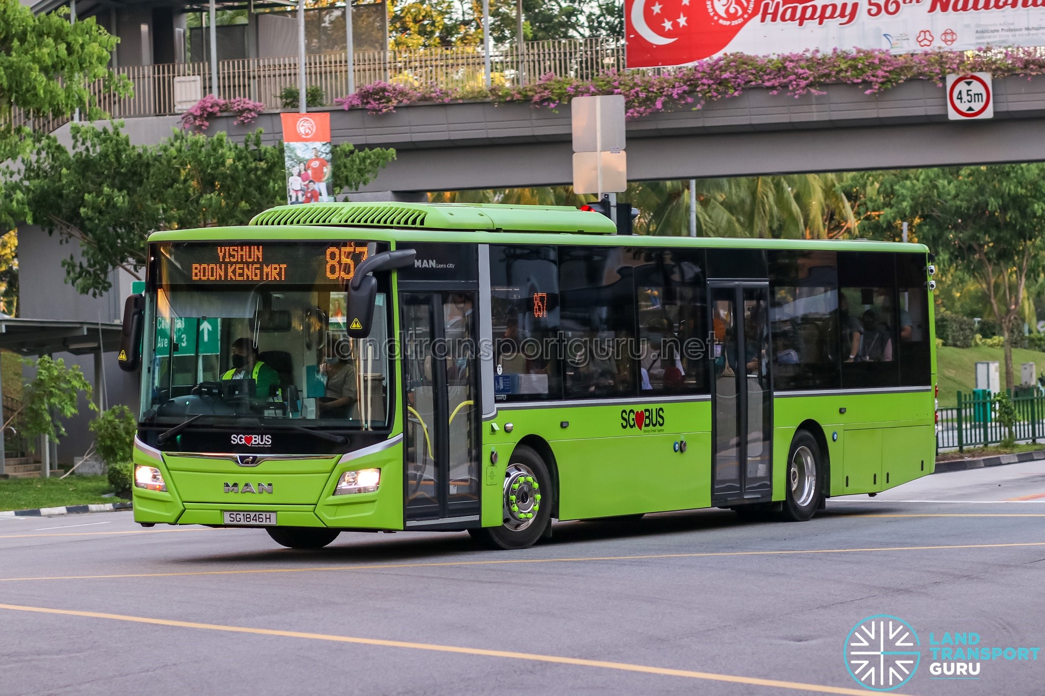 Bus 857 Tower Transit MAN A22 Euro 6 SG1846H Land Transport Guru Bus 857 Tower Transit MAN A22 Euro 6 SG1846H Land Transport Guru