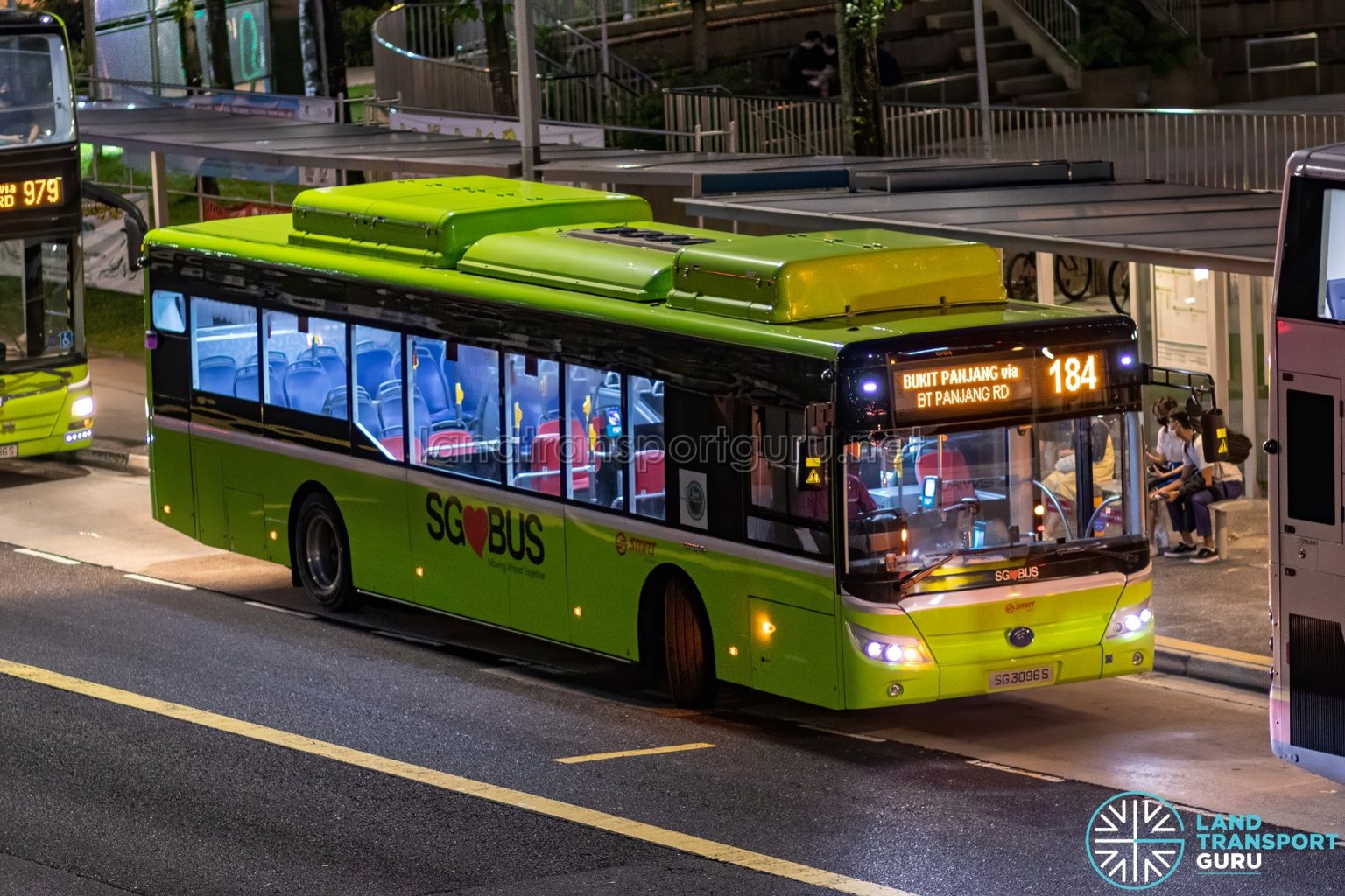 Bus 184 – SMRT Buses Yutong E12 (SG3096S) | Land Transport Guru