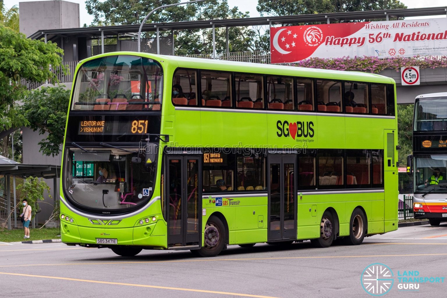 Bus 851 – SBS Transit Volvo B9TL Wright (SBS3471E) | Land Transport Guru