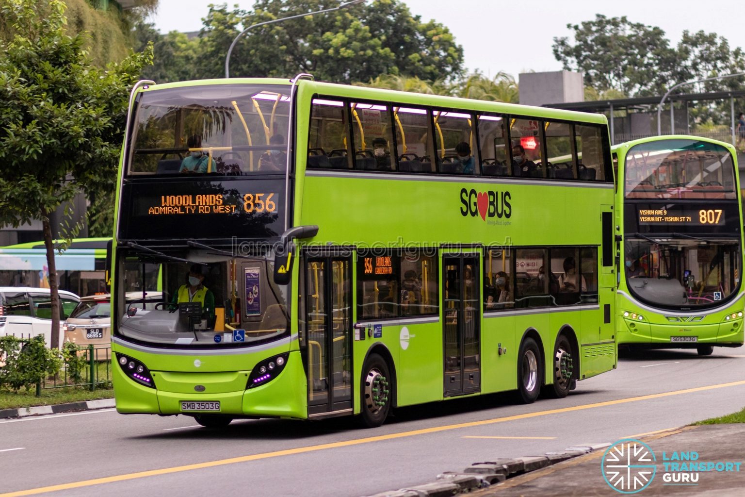 Bus 856 – Tower Transit Alexander Dennis Enviro500 (SMB3503G) | Land Transport Guru